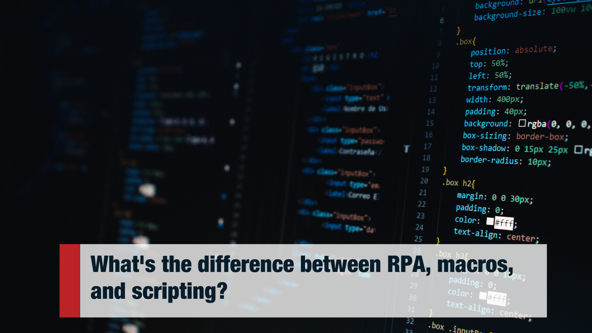 What’s the difference between RPA, macros, and scripting? - Connections Consult